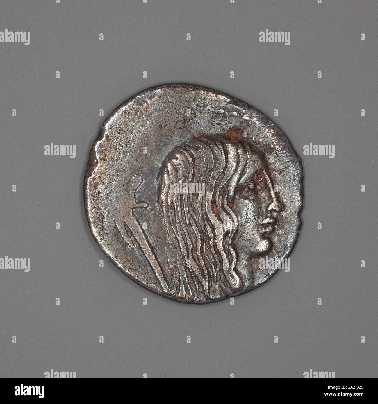 Denarius (Coin) Depicting a Female Head, about 48 BC, Roman, Roman ...
