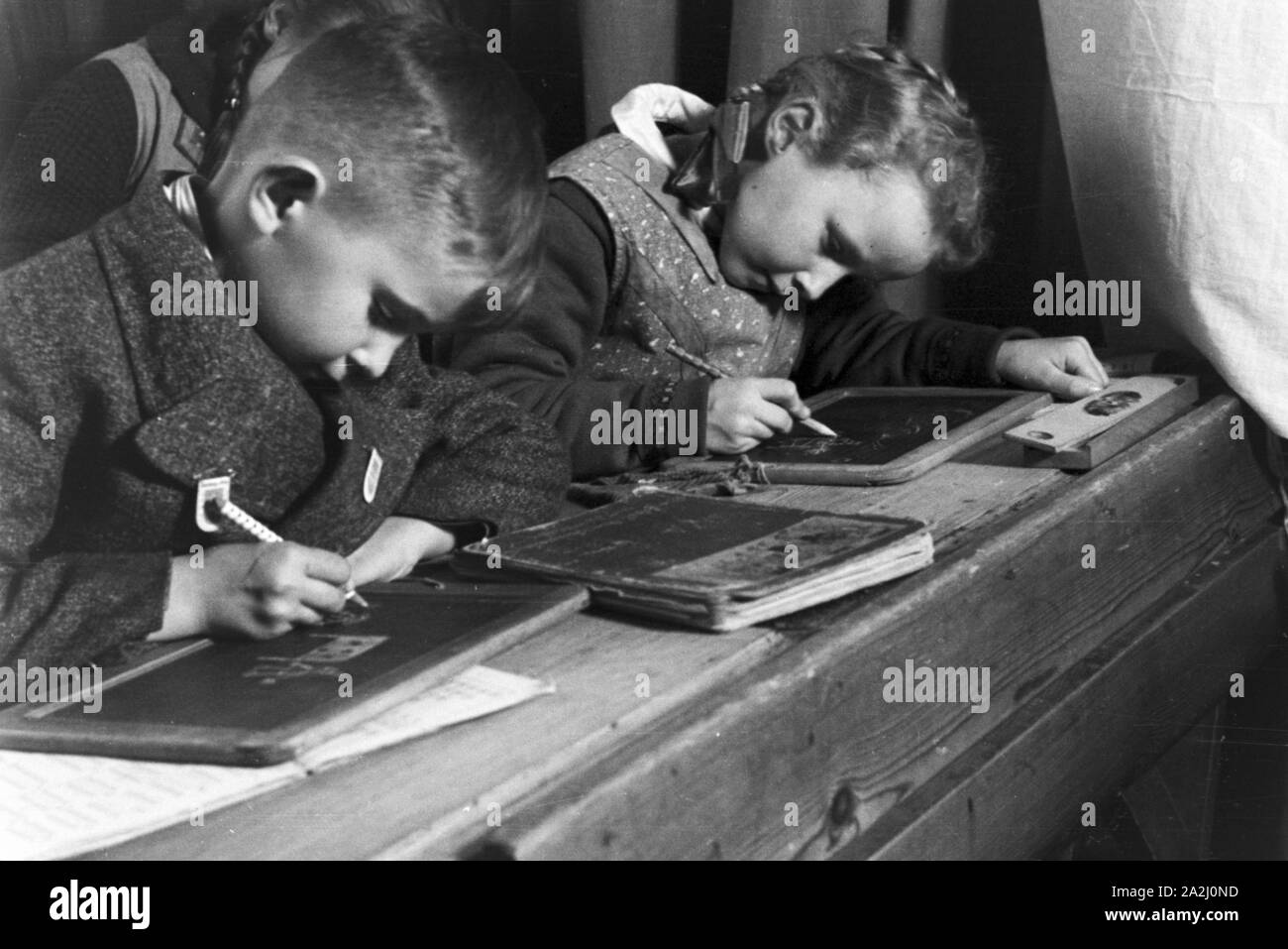 Childs blackboard Black and White Stock Photos & Images - Alamy
