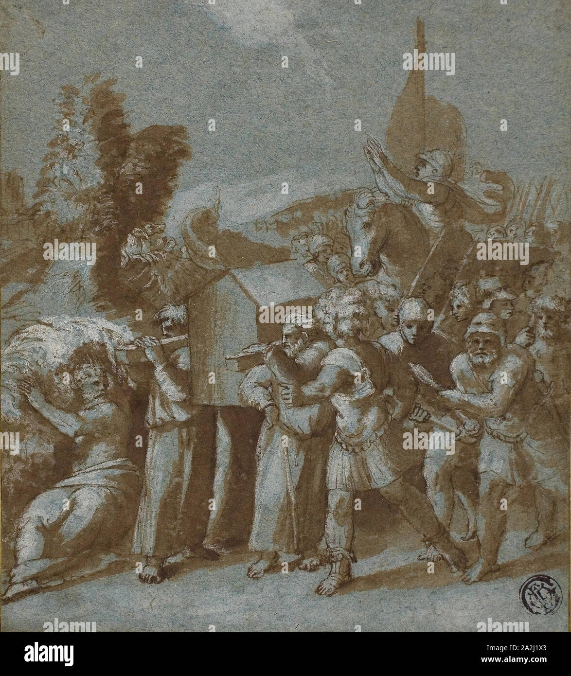 Joshua and the Israelites Crossing the Jordan, 16th century, After ...