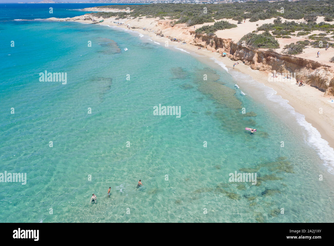 Greece, Cyclades Islands, Naxos, Aliko Beach Stock Photo - Alamy