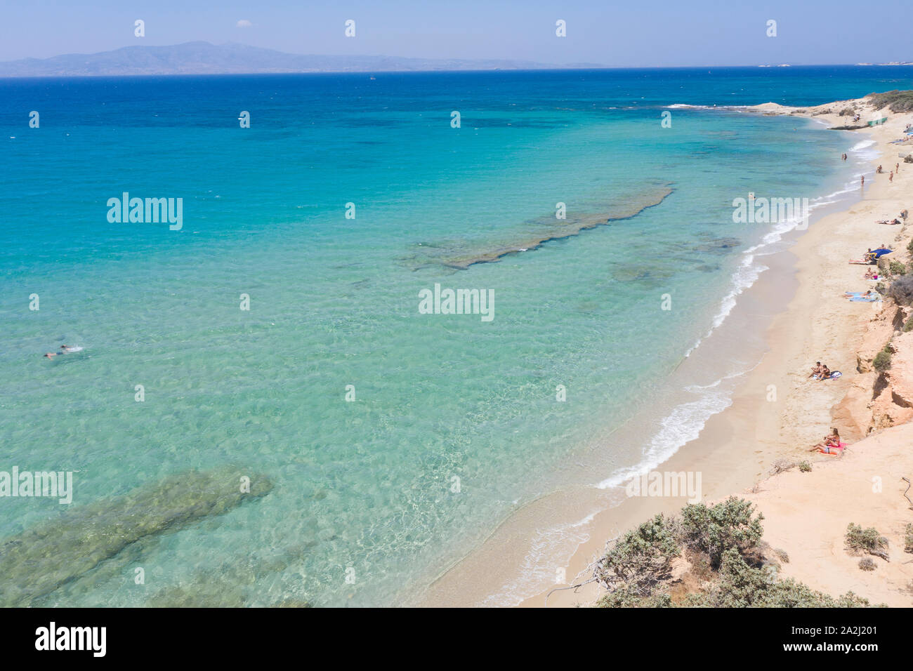 Greece, Cyclades Islands, Naxos, Aliko Beach Stock Photo - Alamy