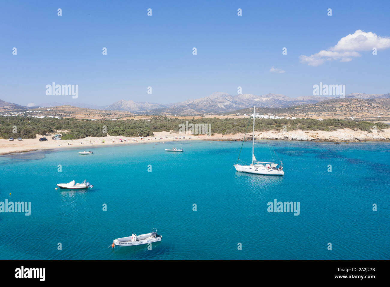 Greece, Cyclades Islands, Naxos, Aliko Beach Stock Photo - Alamy