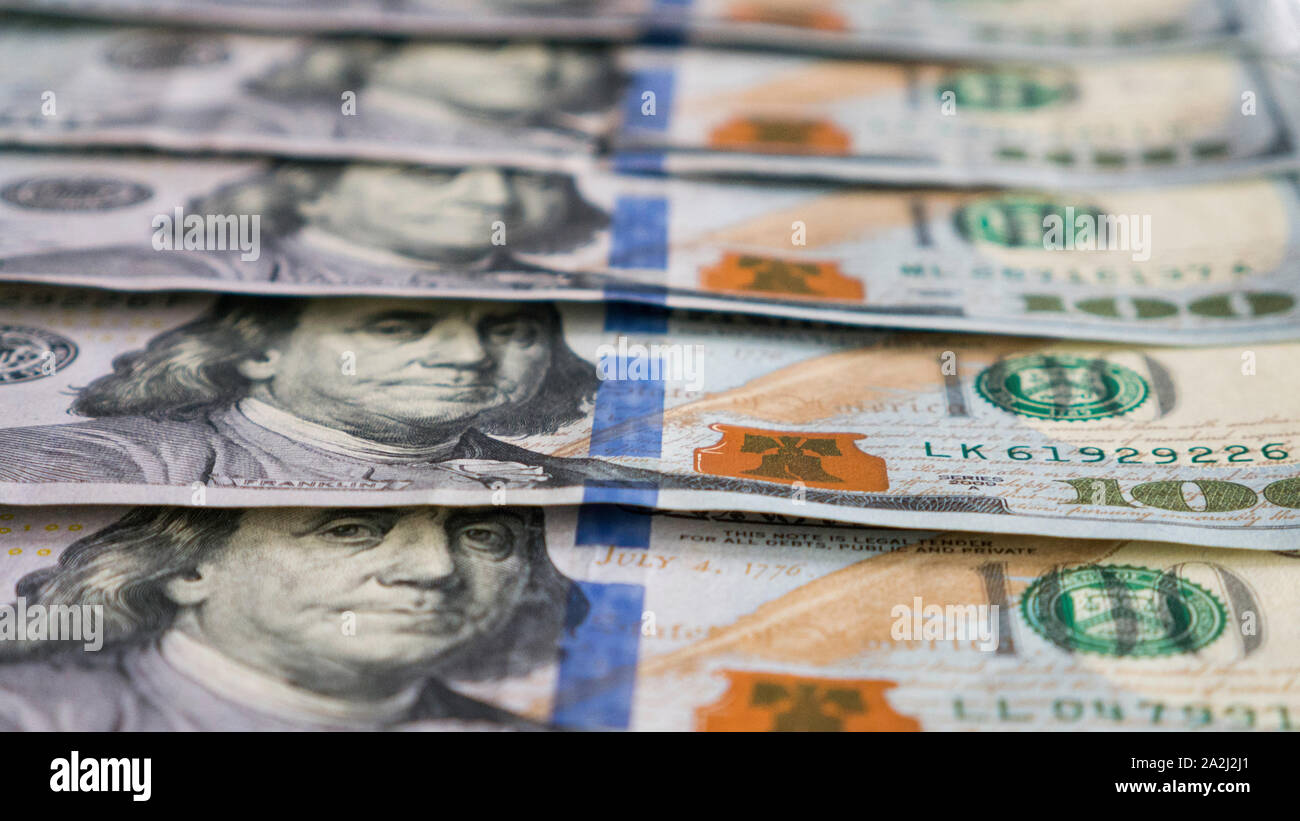 Background of 100 US dollar bills Stock Photo - Alamy