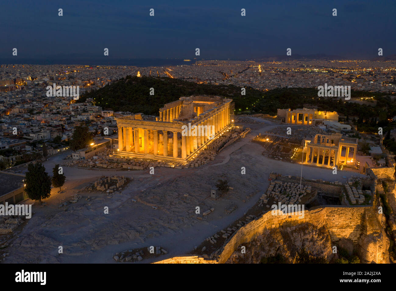 Aerial view of the parthenon hi-res stock photography and images - Alamy