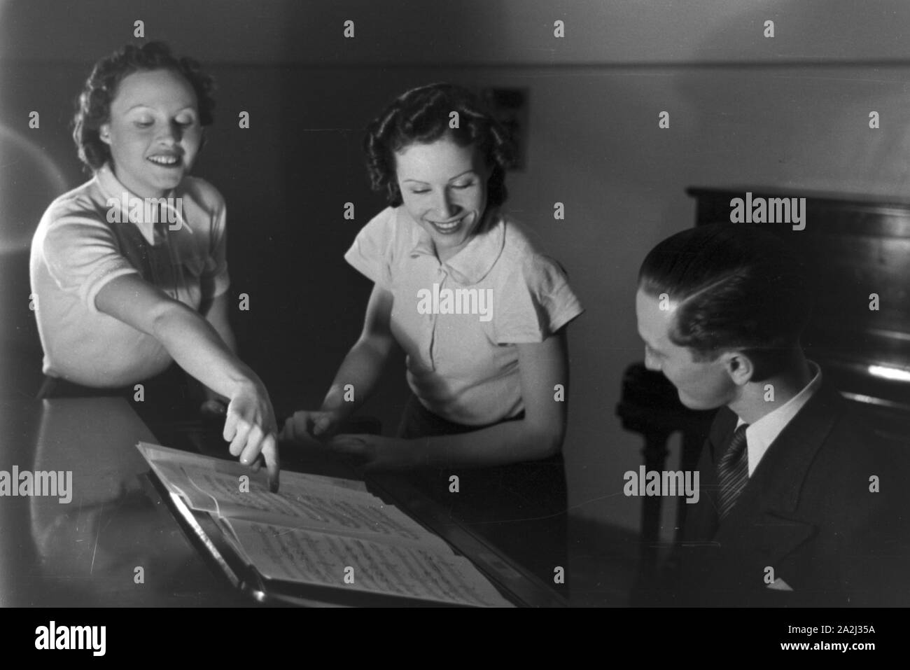 Hopfner sister Black and White Stock Photos & Images - Alamy