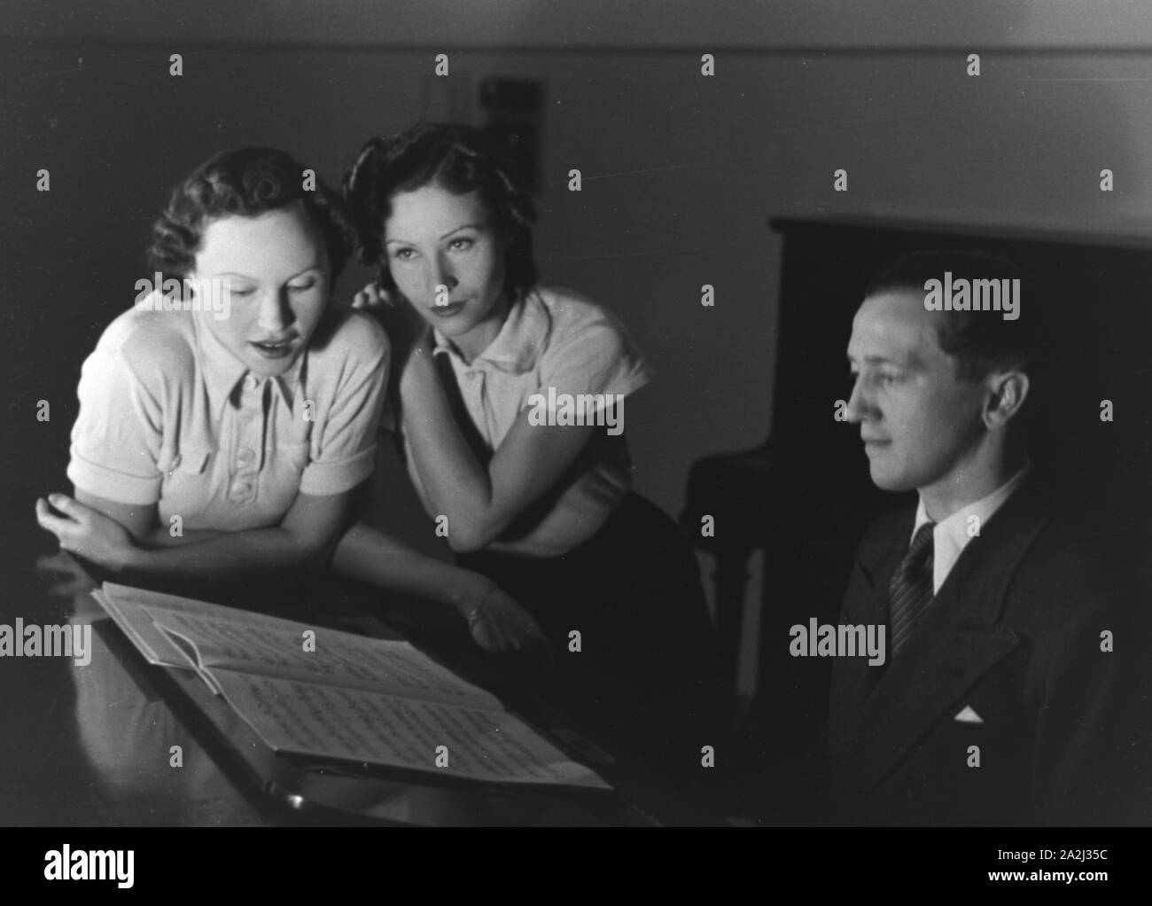 Hopfner sister Black and White Stock Photos & Images - Alamy