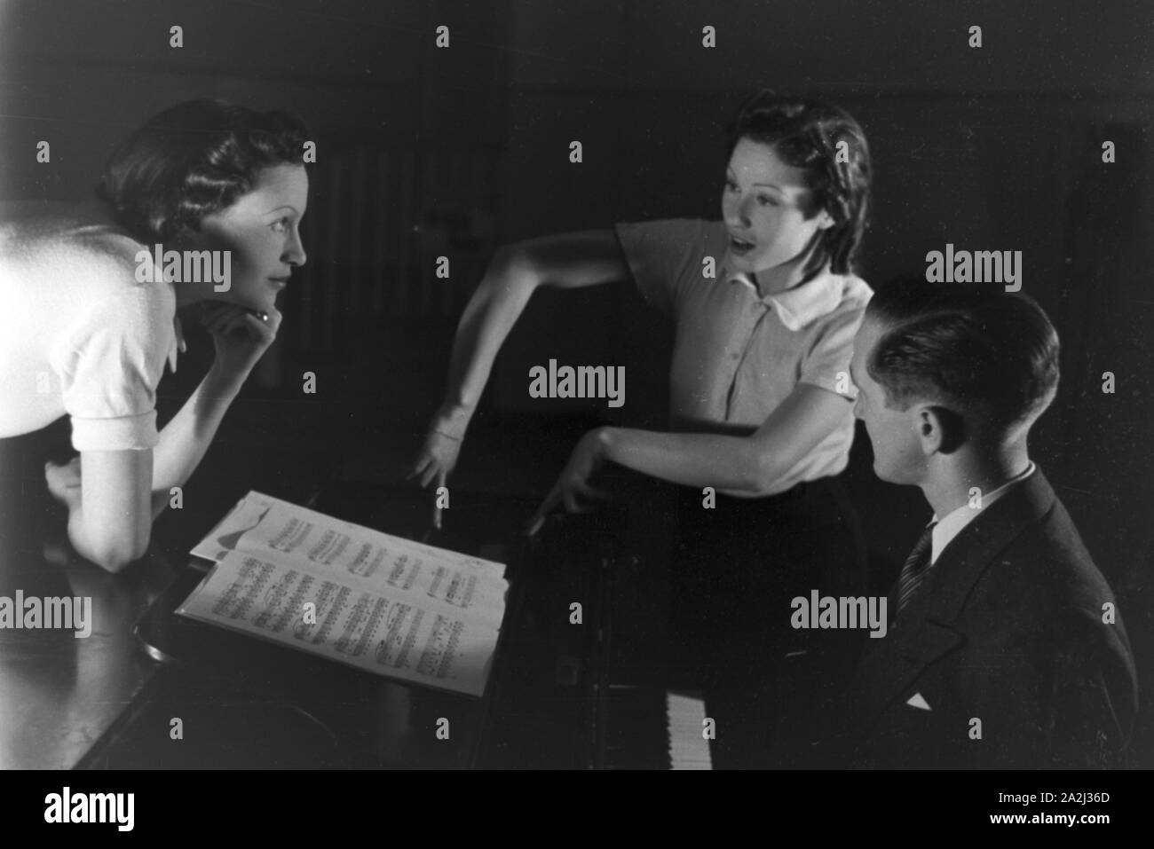 Hopfner sister Black and White Stock Photos & Images - Alamy