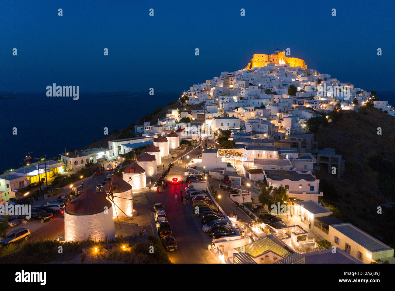 Astypalaia windmill hi-res stock photography and images - Alamy