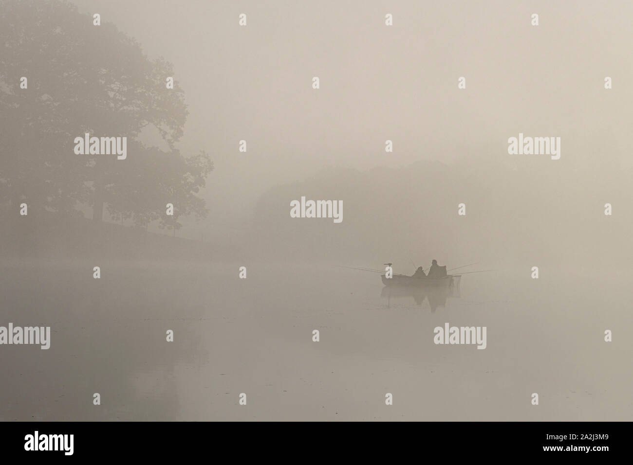Misty water boat hi-res stock photography and images - Alamy