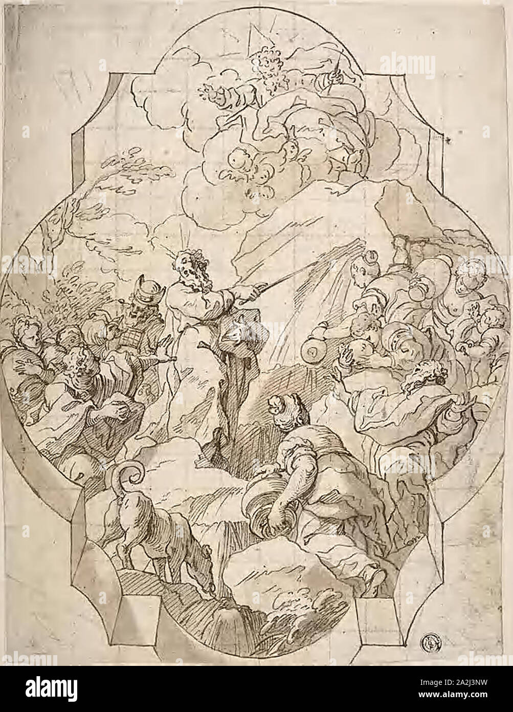 Moses drawing water from the rock hi-res stock photography and images ...