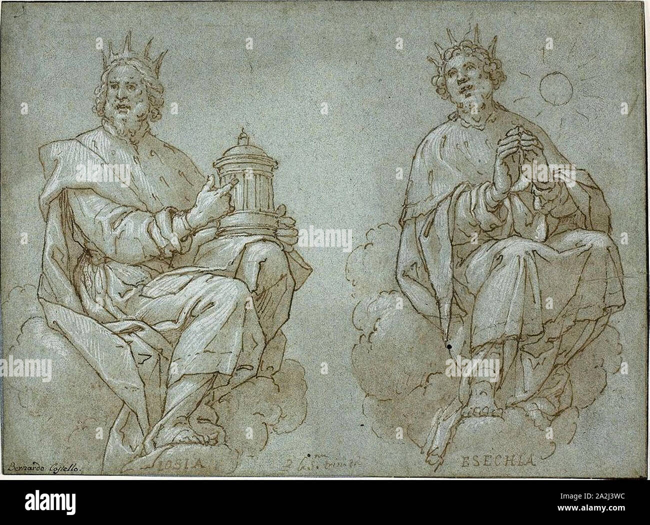 Two seated kings of judah hi-res stock photography and images - Alamy