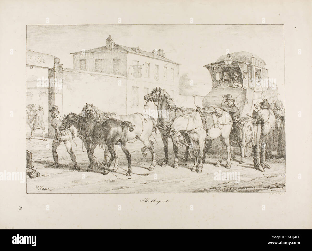Lithograph by delpech hi-res stock photography and images - Alamy