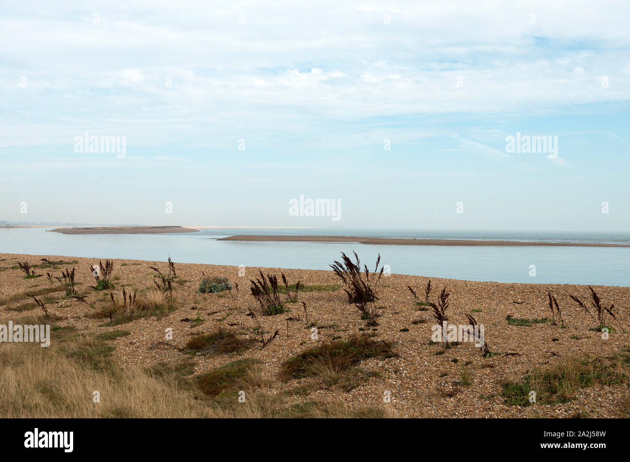 River Ore estuary, Shingle Street, Suffolk, England Stock Photo - Alamy
