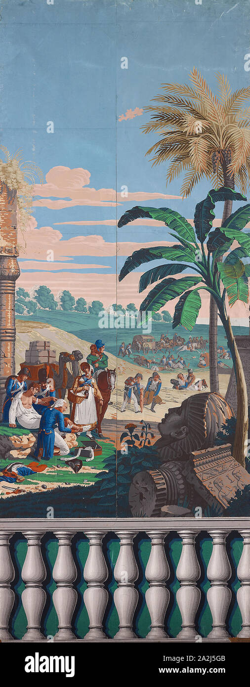 Scenic Wallpaper: The Battle of Heliopolis, First edition, c. 1818 ...