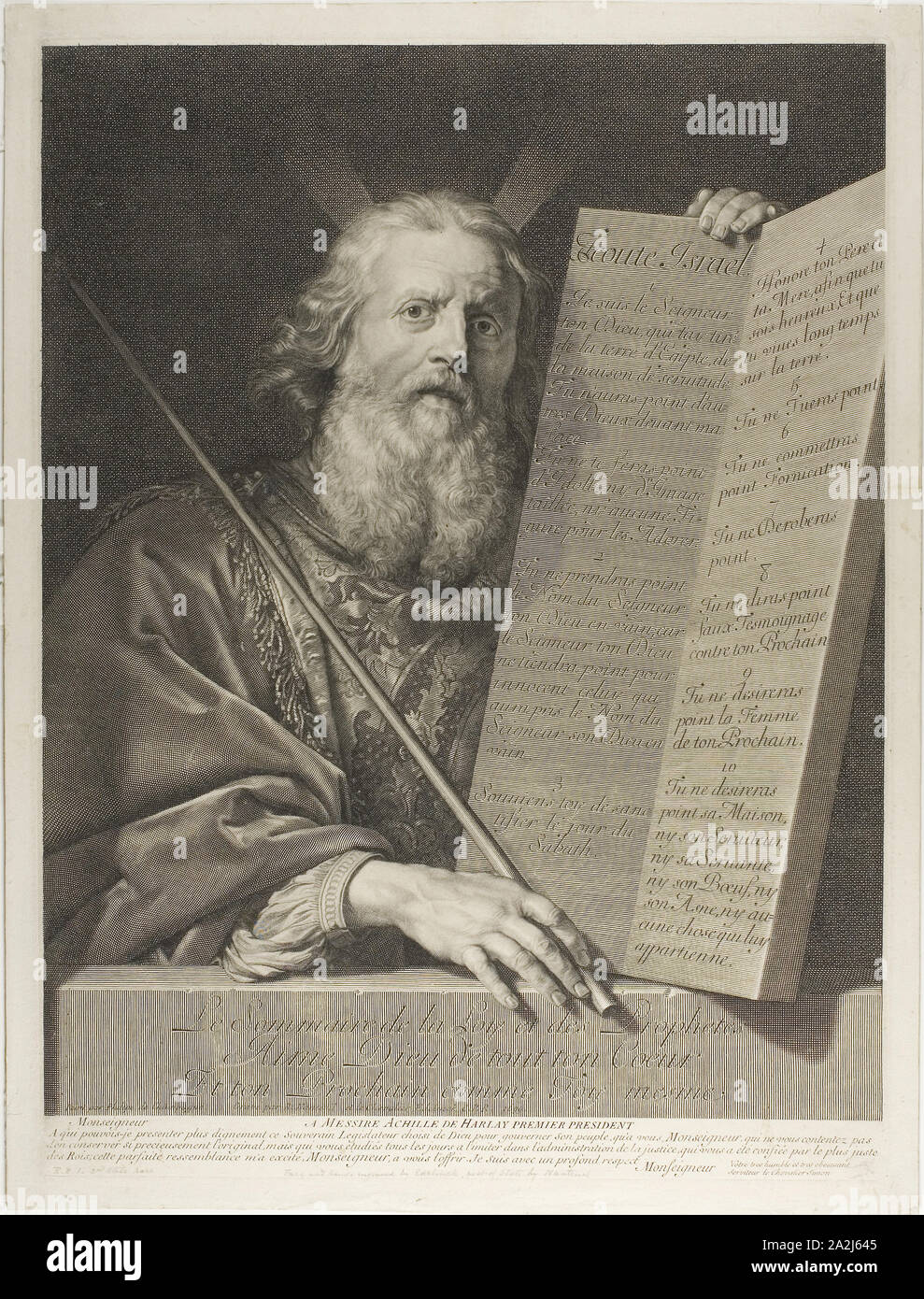 Gerard edelinck after philippe de champaigne hi-res stock photography ...