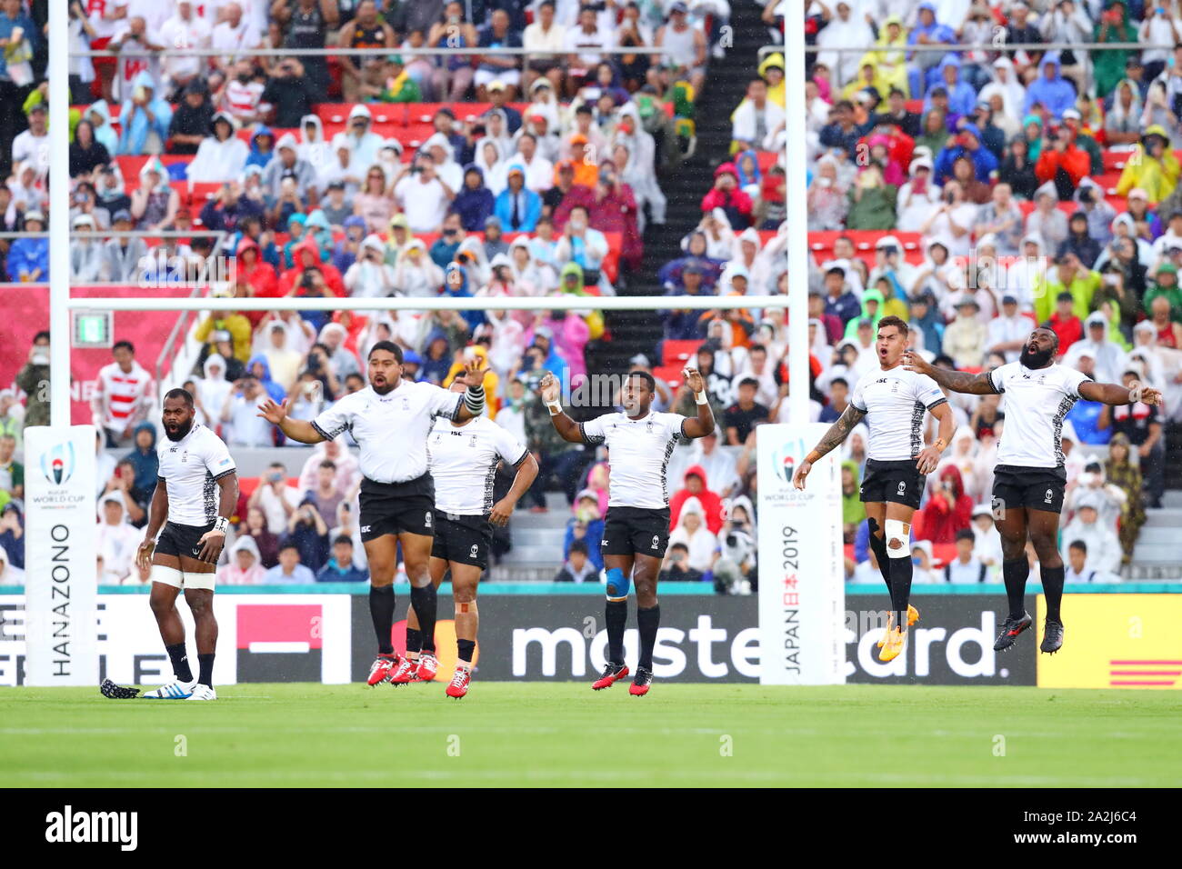 Higashiosaka, Osaka, Japan. 3rd Oct, 2019. Fiji team group (FIJ) Rugby ...
