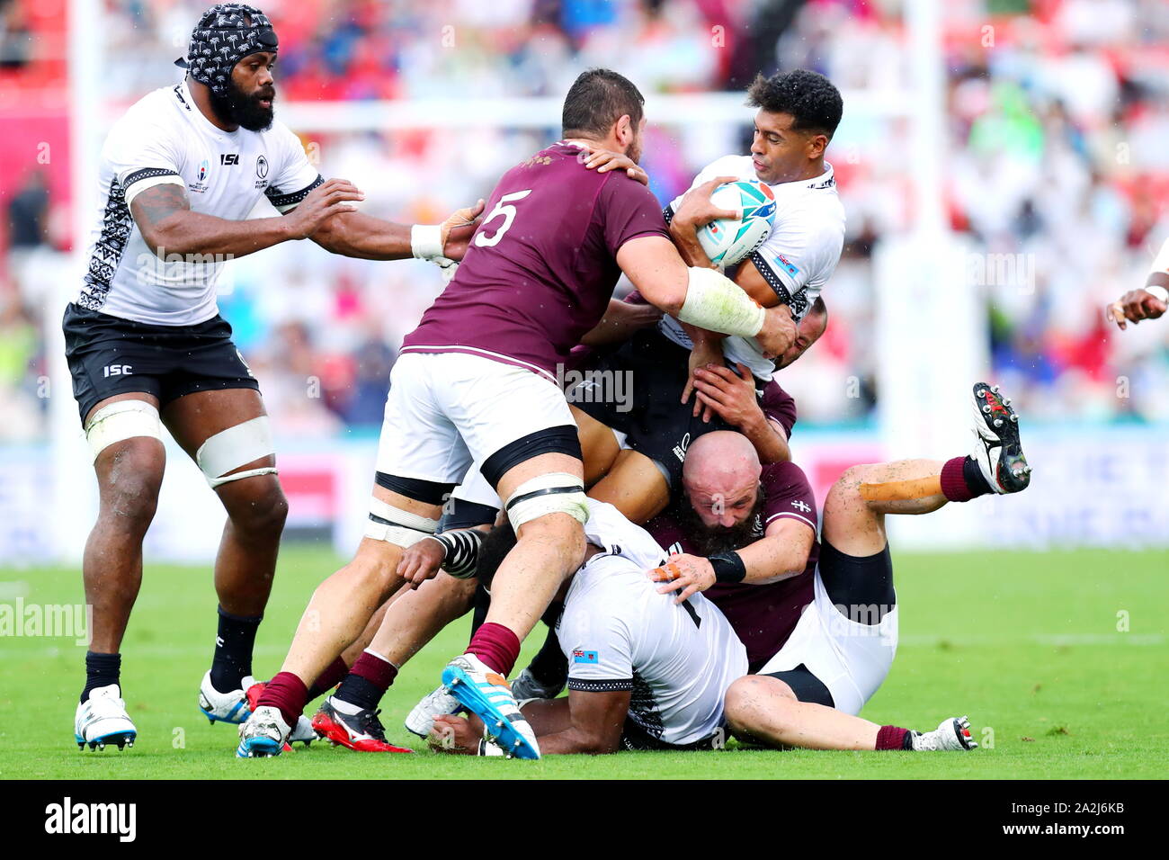 Higashiosaka, Osaka, Japan. 3rd Oct, 2019. Ben Volavola (FIJ) Rugby ...