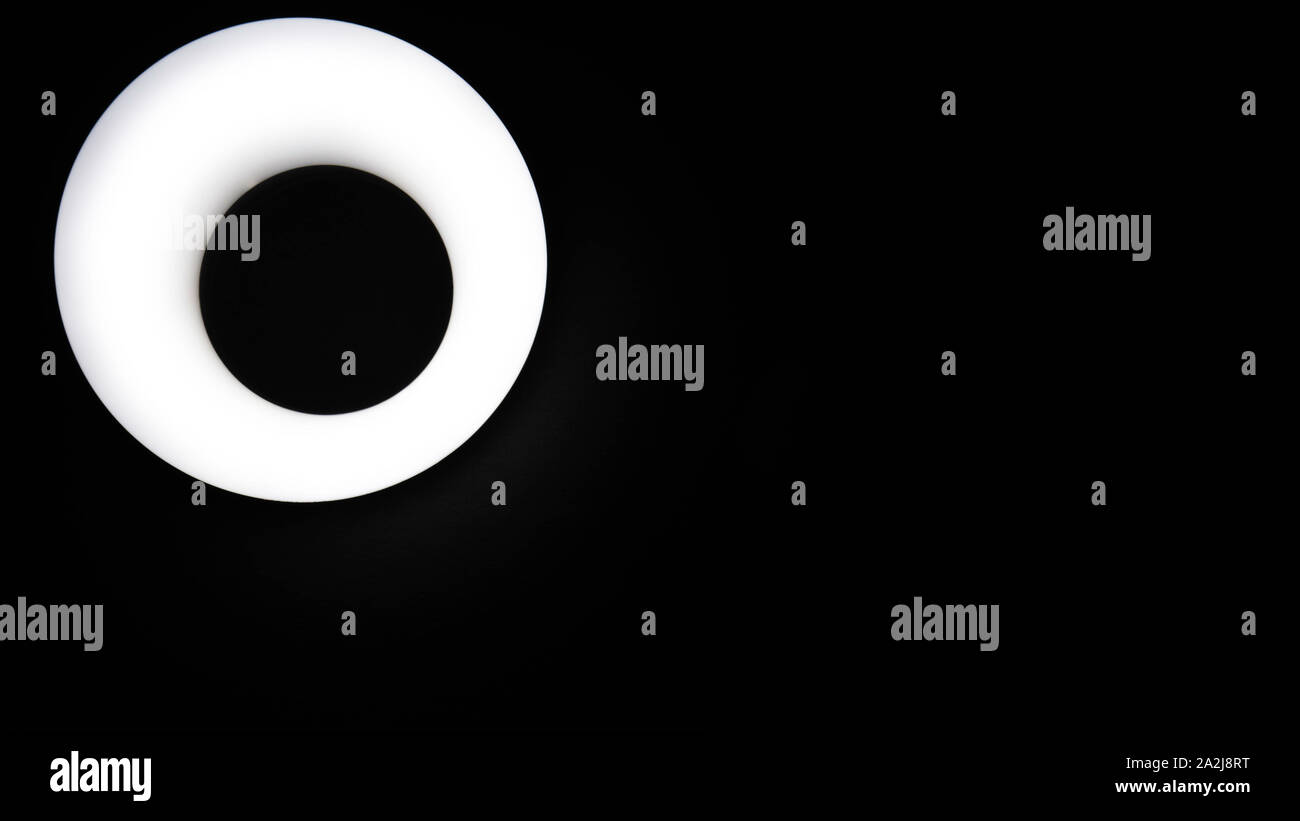 LED light ring in the dark Stock Photo - Alamy