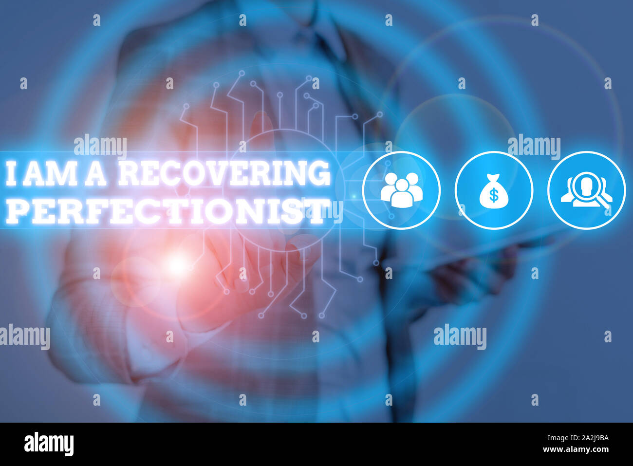 Conceptual hand writing showing I Am A Recovering Perfectionist ...