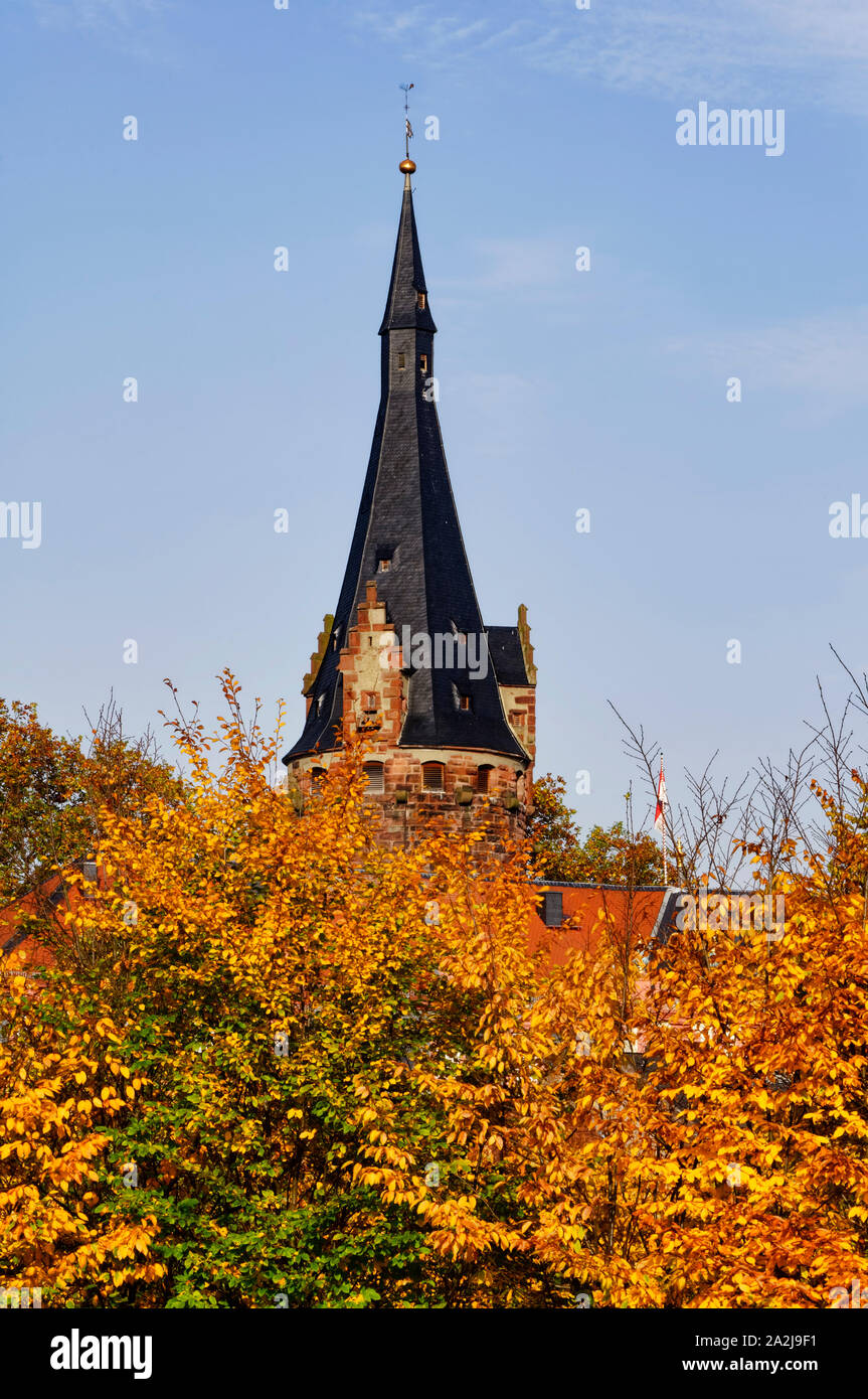 Erbach in the Odenwald region: keep of Erbach Castle, Odenwald District ...