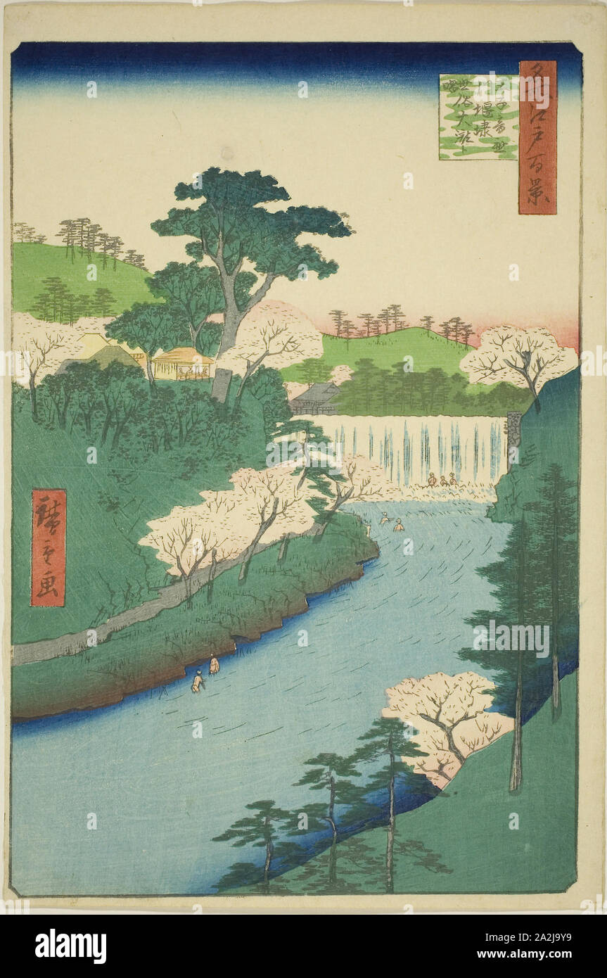 The Dam on the Otonashi River at Oji, Commonly Called The Great ...
