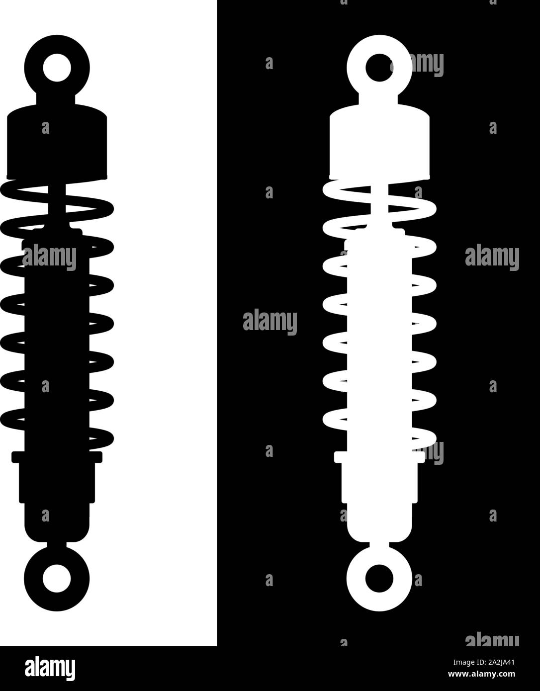 Metal spring isolated Stock Vector Images - Alamy