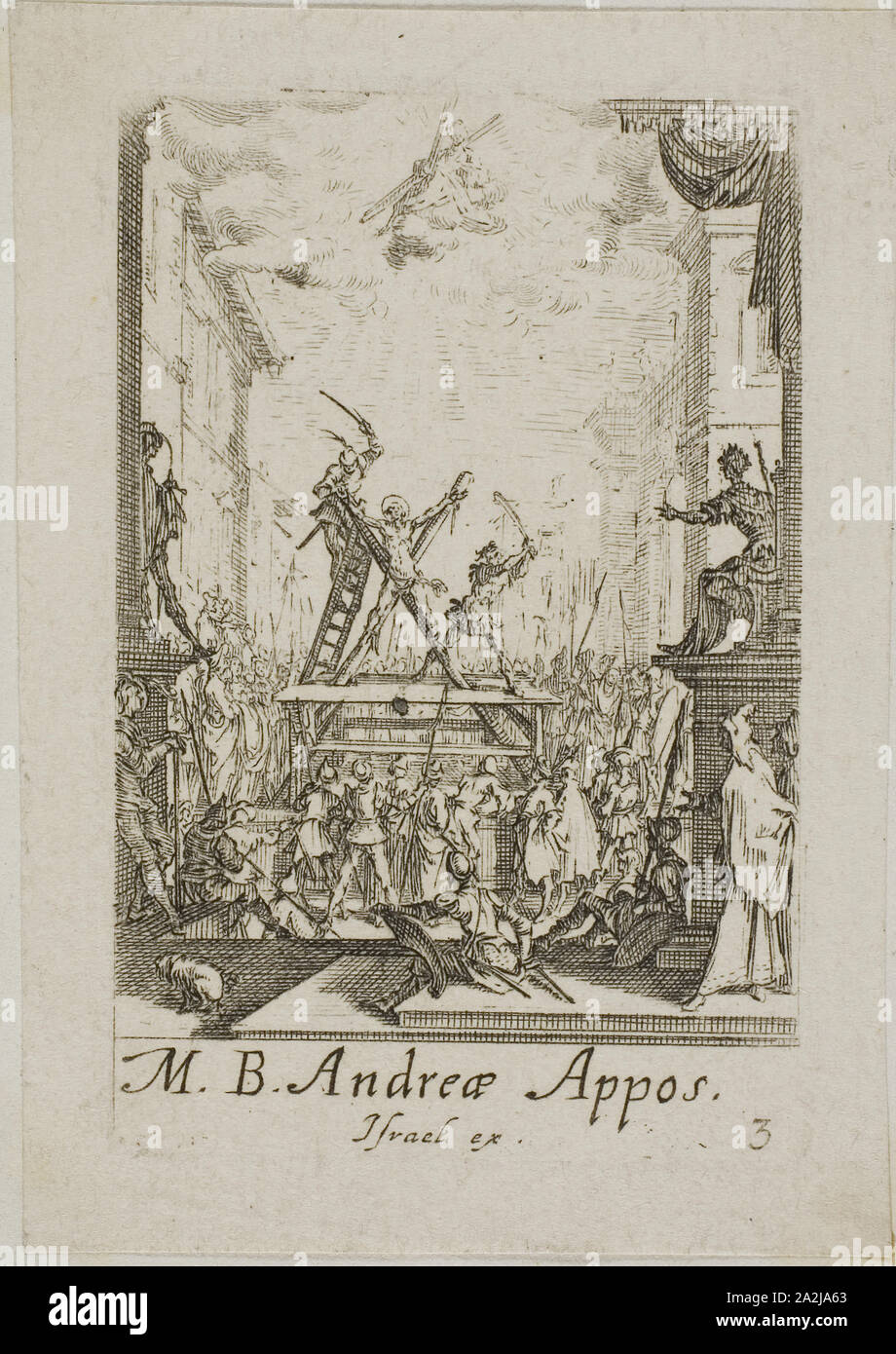 Martyrdom of Saint Andrew, plate three from The Martyrdoms of the ...