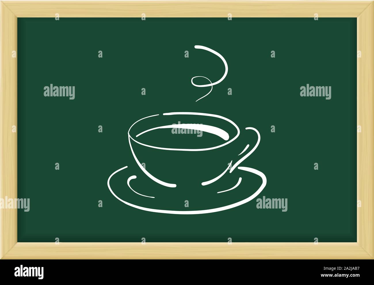 Cup board tea drink Stock Vector Images - Alamy