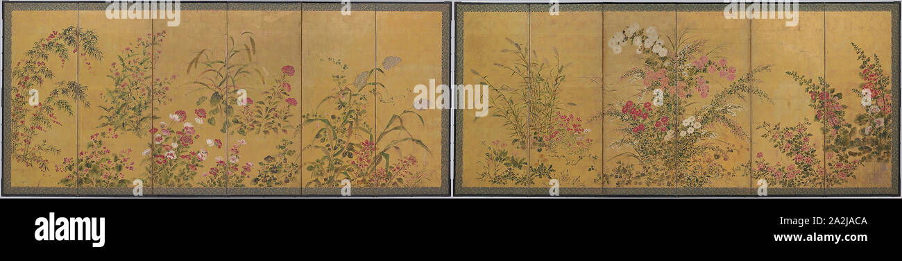 Japanese gold screens hi-res stock photography and images - Alamy