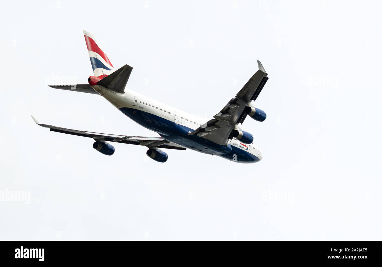 Heathrow, United Kingdom - August 03 2019: British Airways Boeing 747 ...