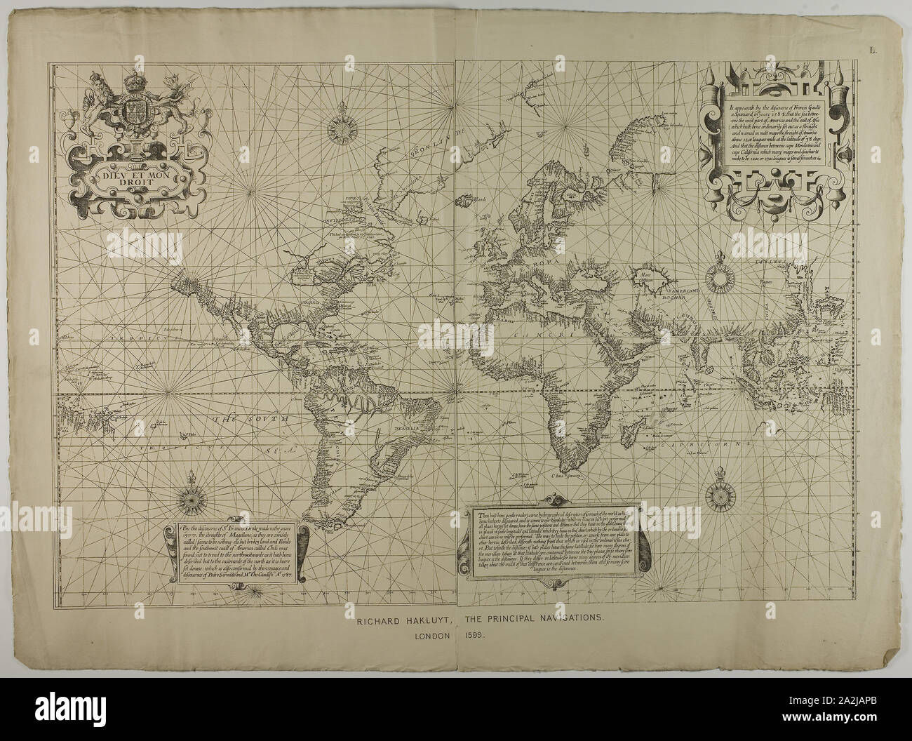 Richard Hakluyt, the Principal Navigations, London, 1599, reprinted ...