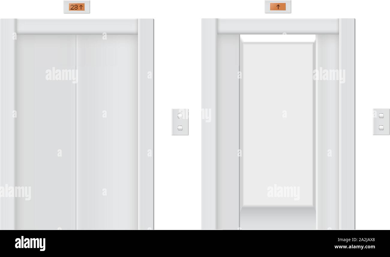 Elevator doors open Cut Out Stock Images & Pictures - Alamy