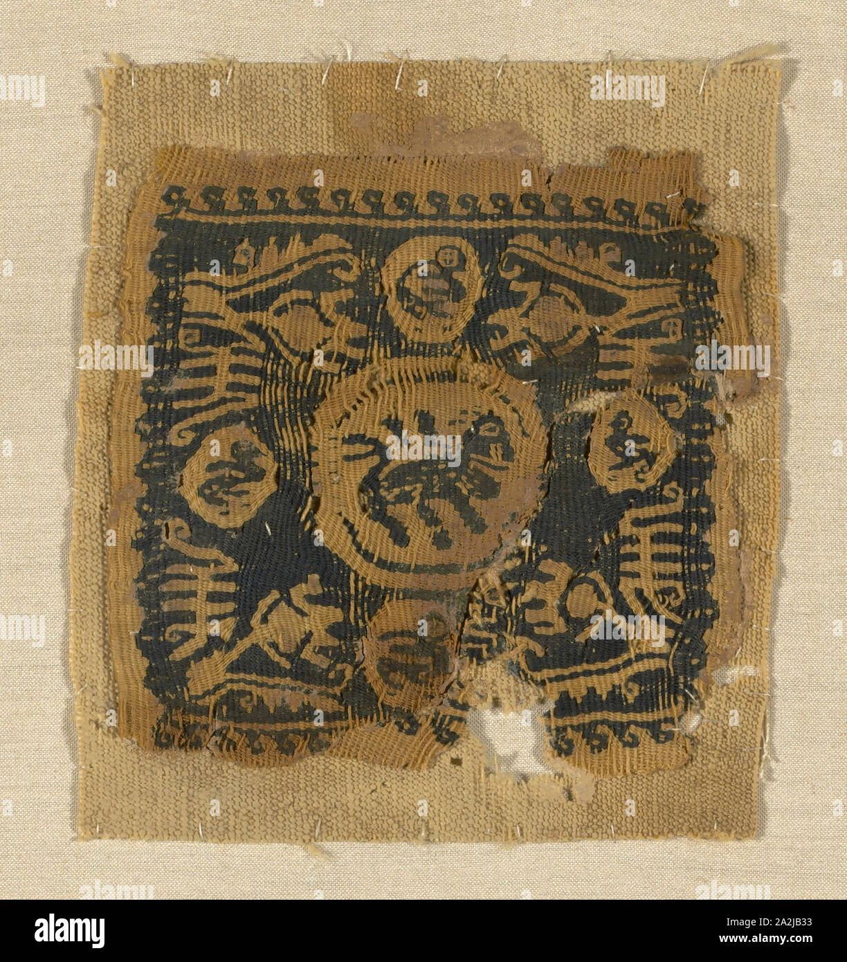 Square Panel, Roman period (30 B.C.– 641 A.D.), 5th/6th century, Coptic ...