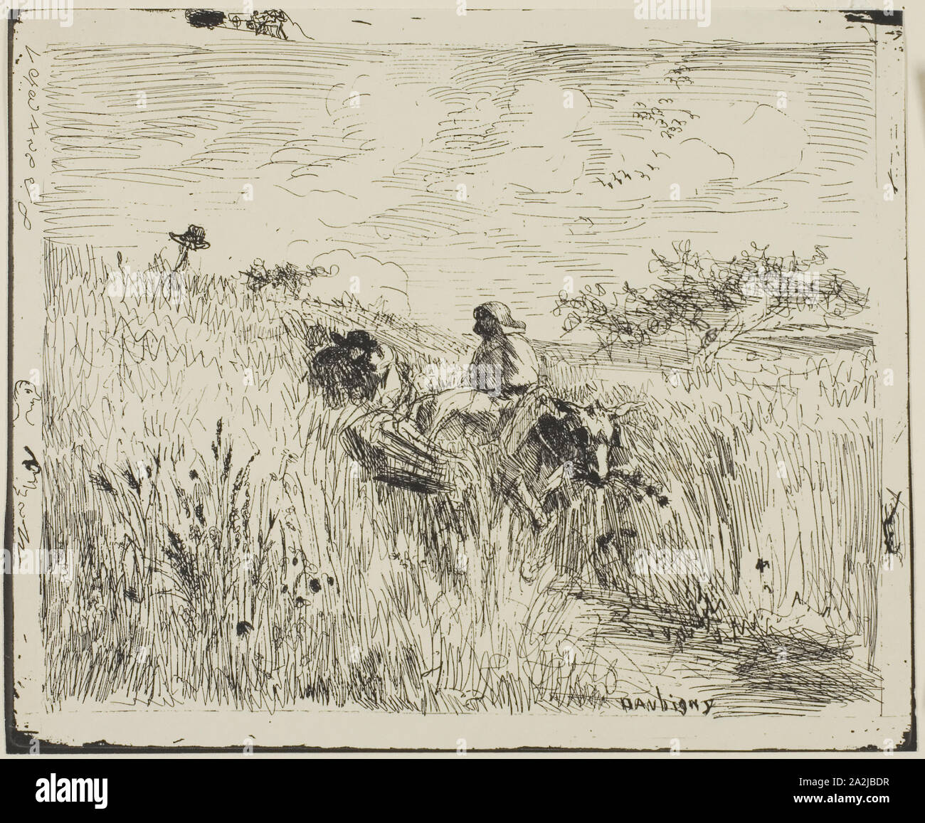 Path Through the Wheatfield, 1862, Charles François Daubigny, French ...