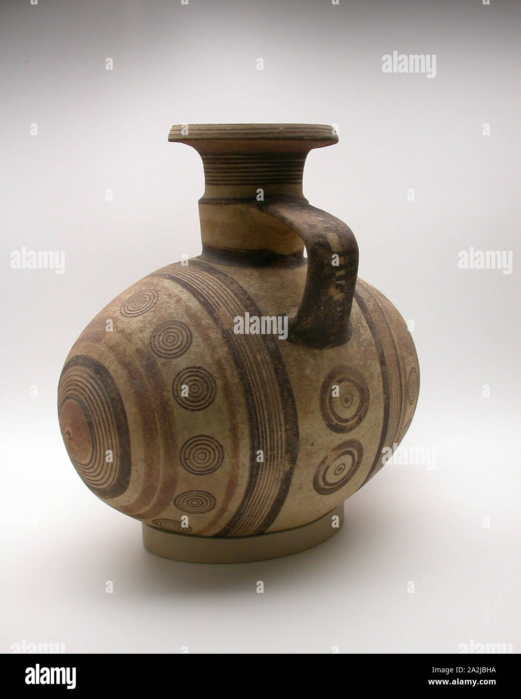 Terracotta decorated in the bichrome technique hi-res stock photography ...