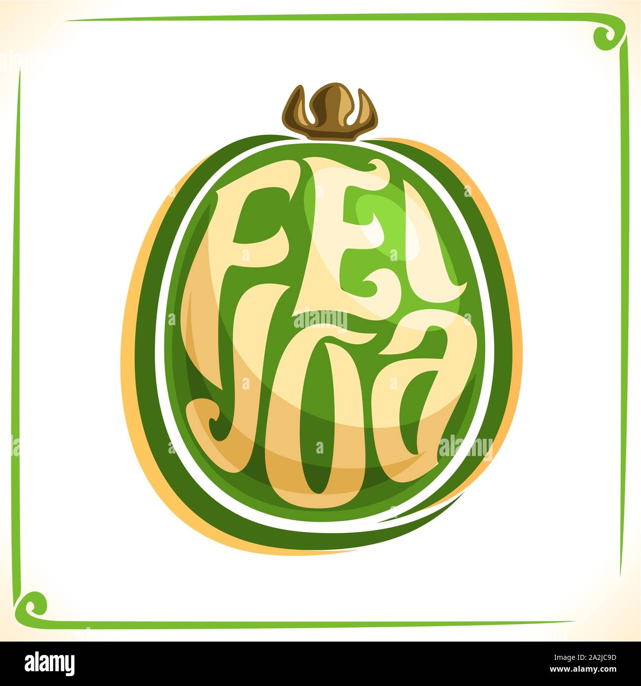 Feijoa vector vectors Stock Vector Images - Alamy