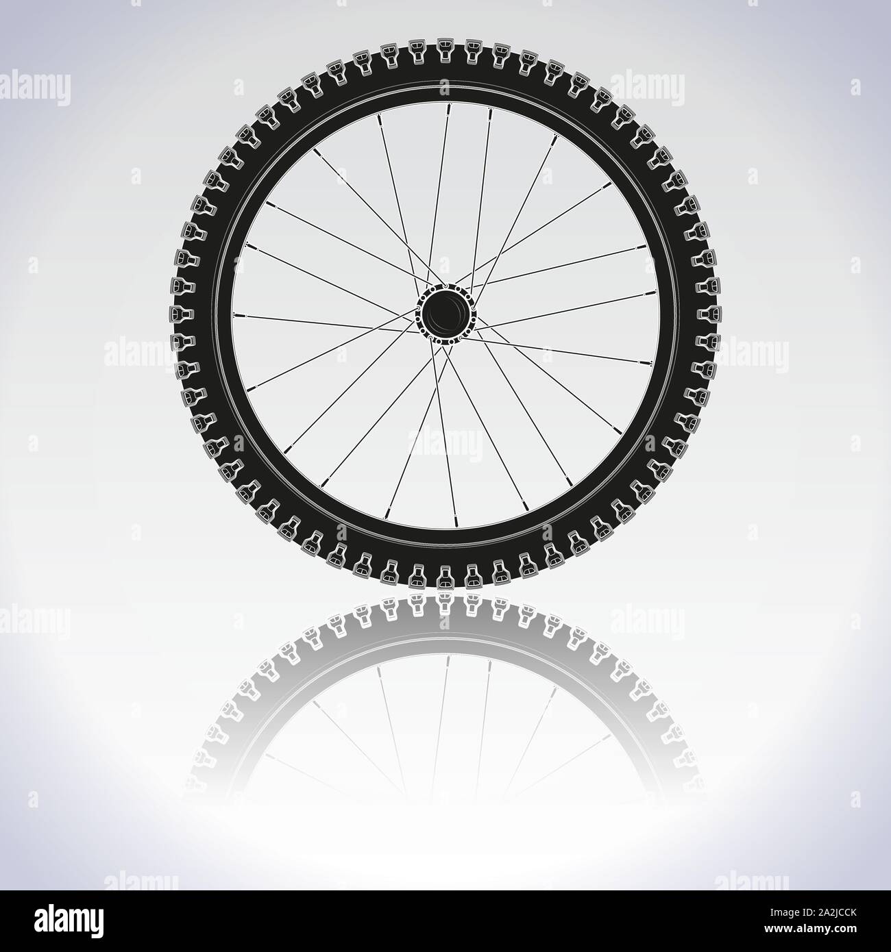 Black wheel with shadow and reflection Stock Vector Image & Art - Alamy