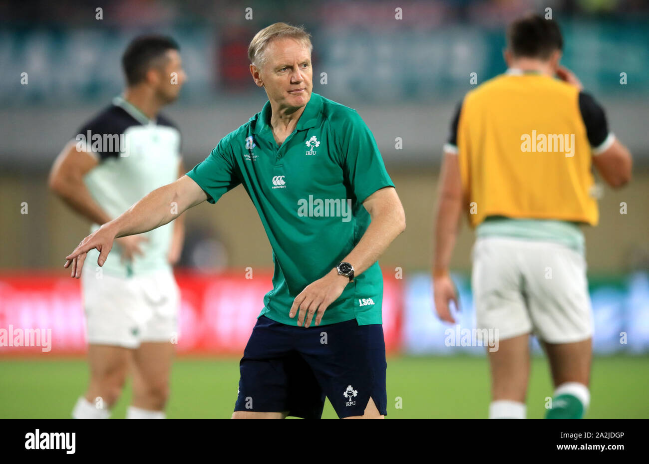 Ireland head coach Joe Schmidt during the 2019 Rugby World Cup Pool A ...