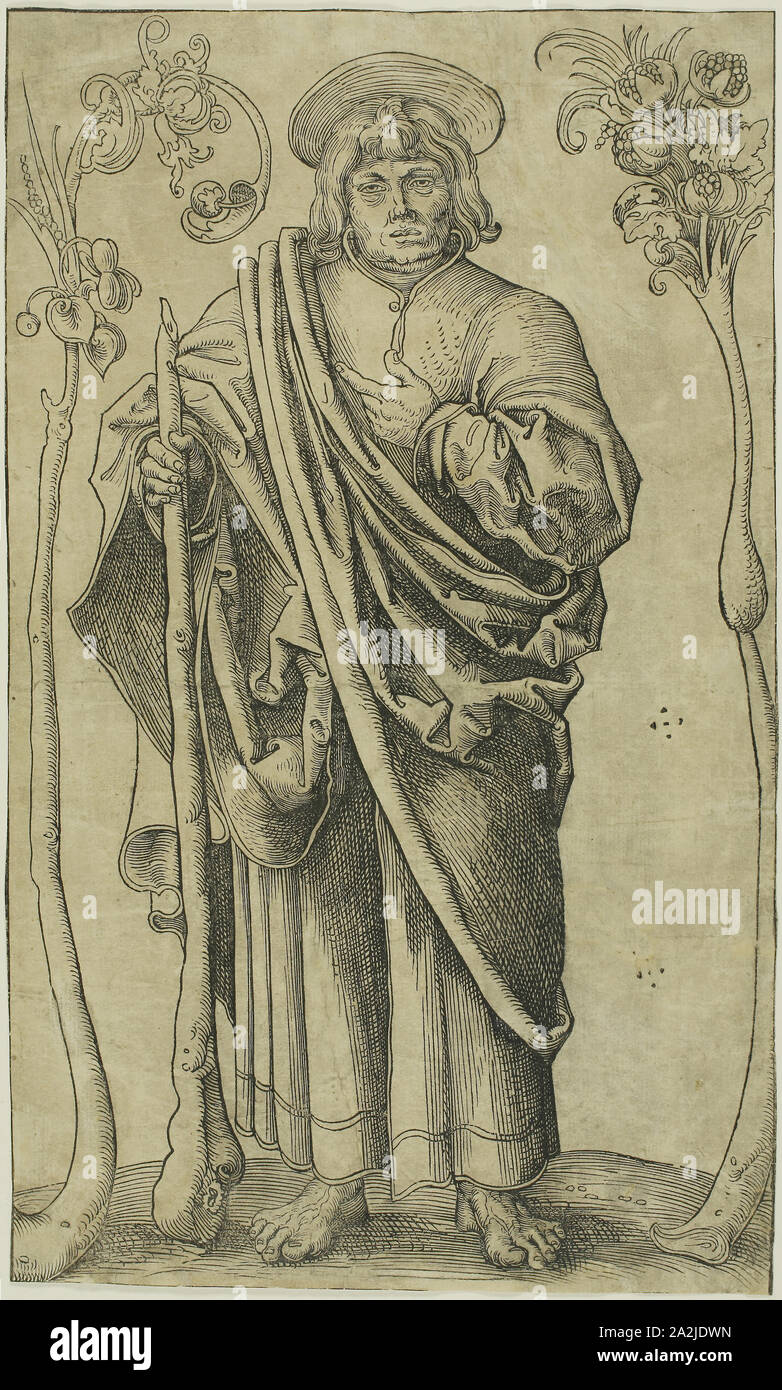 Saint Jude, from Christ, the Apostles and Saint Paul, 1510/15, Lucas ...