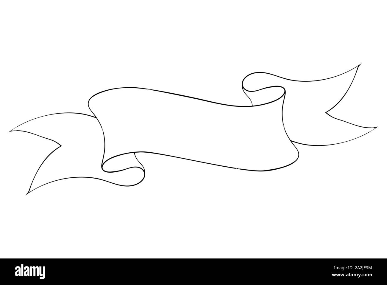 Scroll ribbon Cut Out Stock Images & Pictures - Alamy