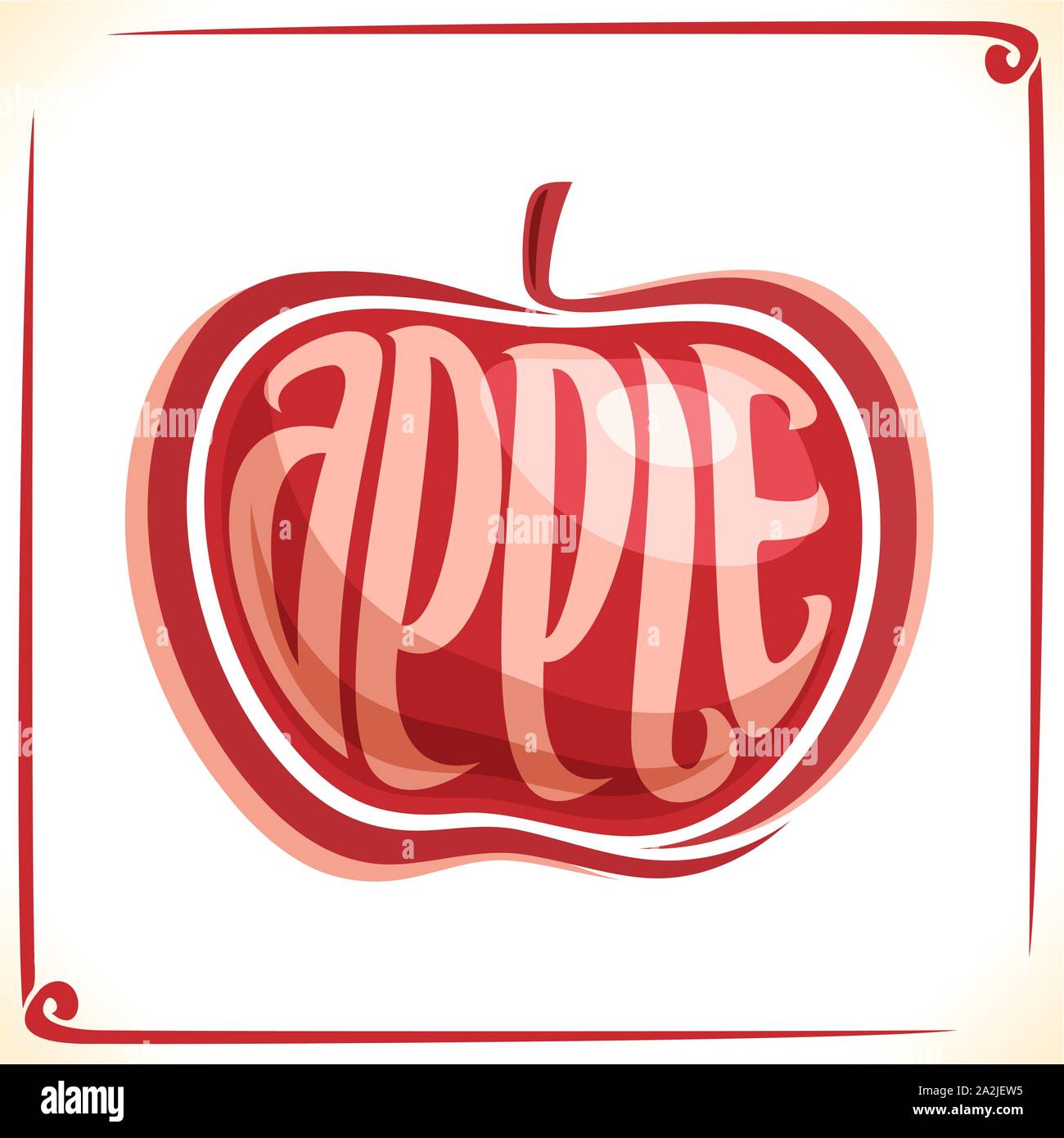 Apple Logo Isolated Stock Vector Images - Alamy