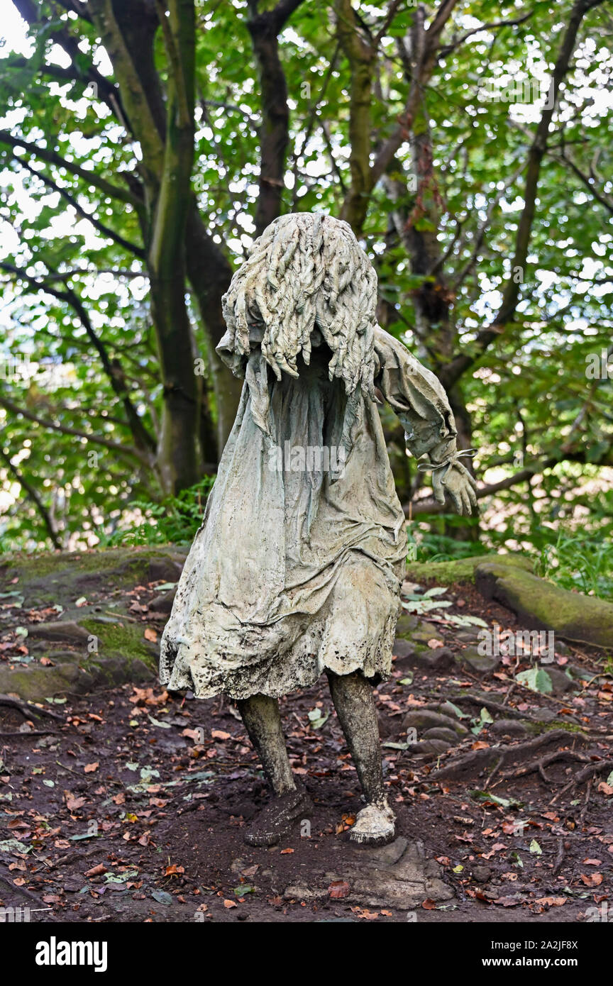 "Weeping Girls" (detail), outdoor artwork by Laura Ford. Gala Hill Wood ...
