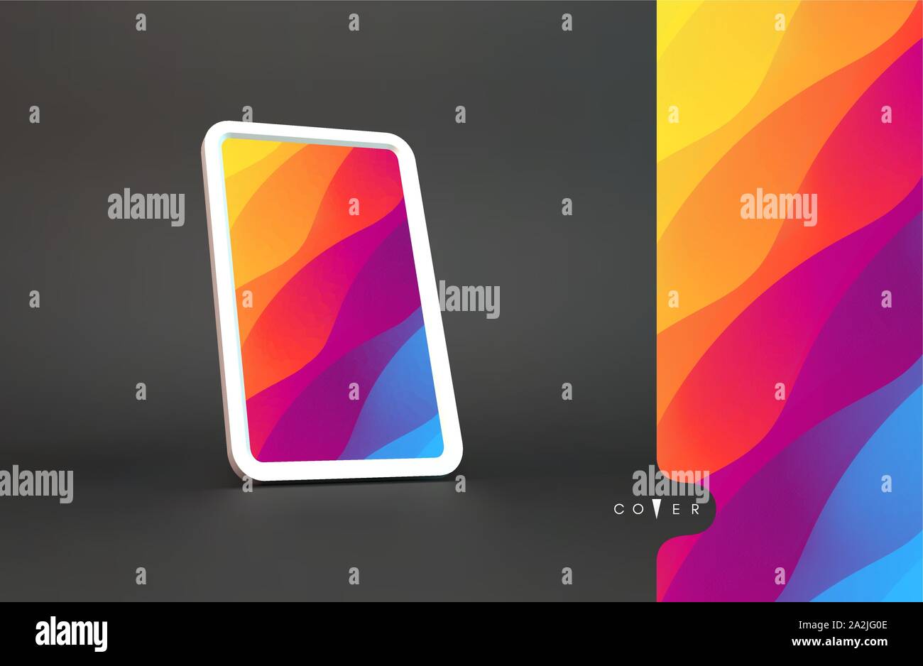 Abstract background with trendy gradients. Vector illustration for ...