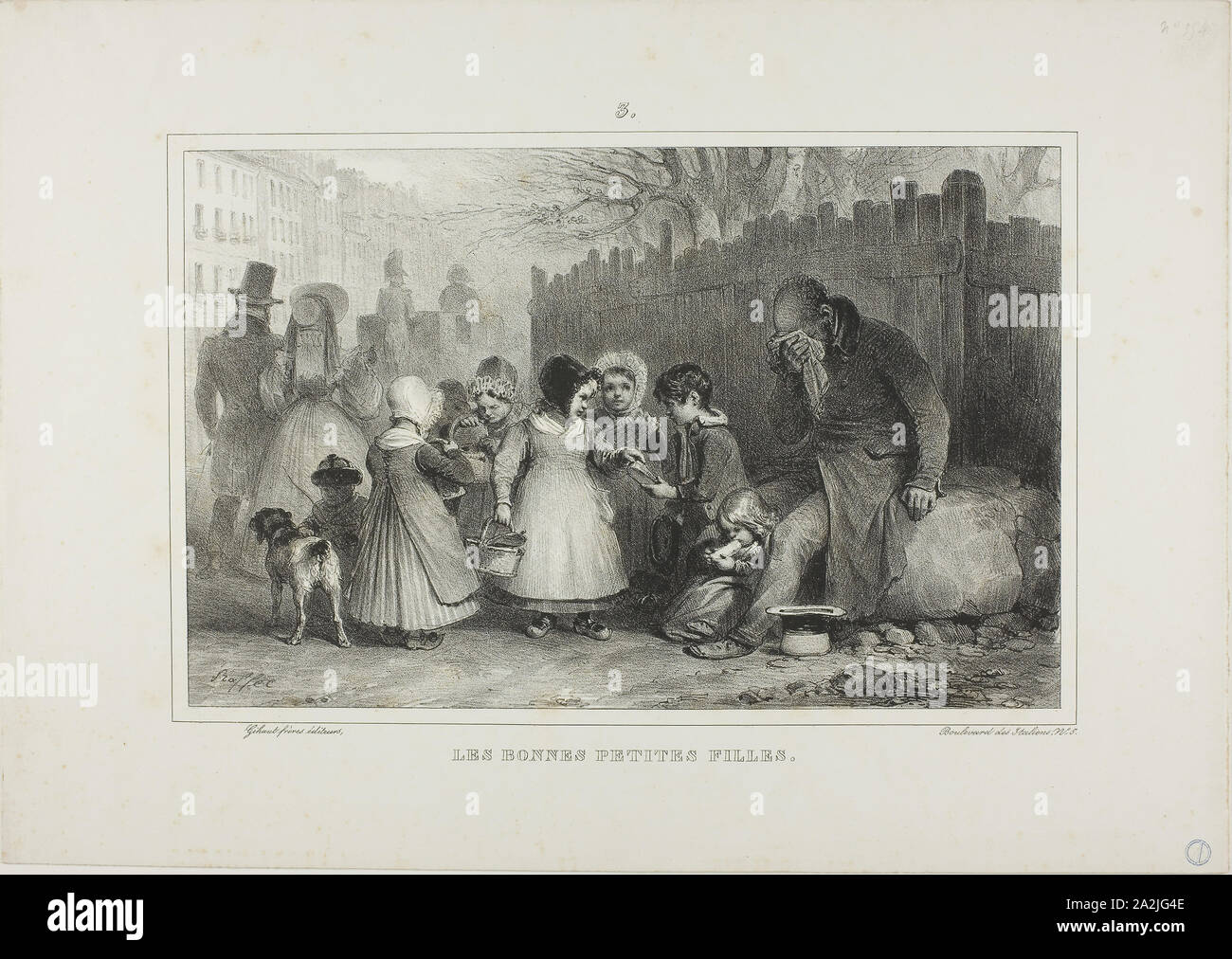 The Good Little Girls, 1832, Denis Auguste Marie Raffet (French, 1804 ...