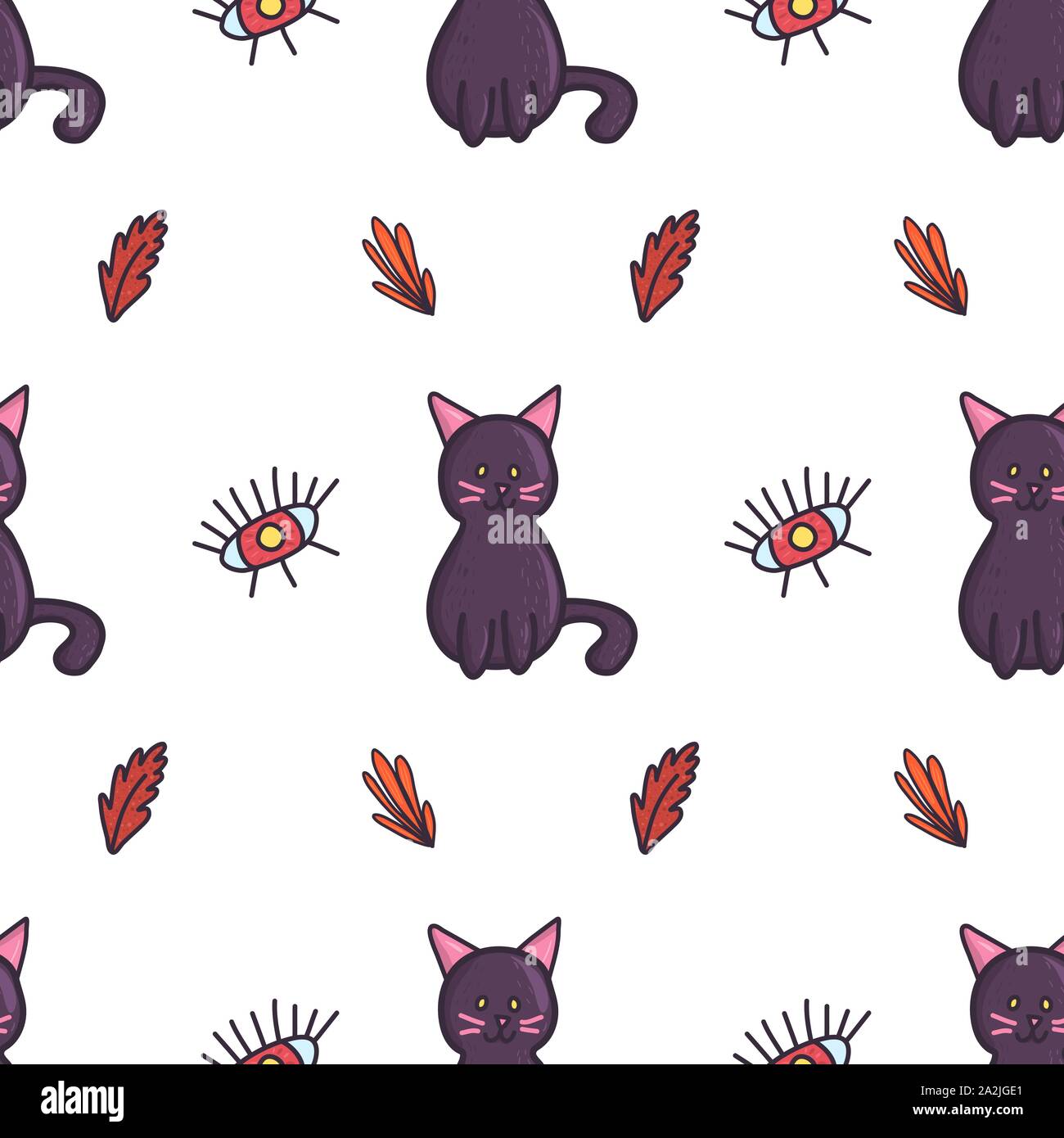 Halloween Cat Eyes Wallpaper