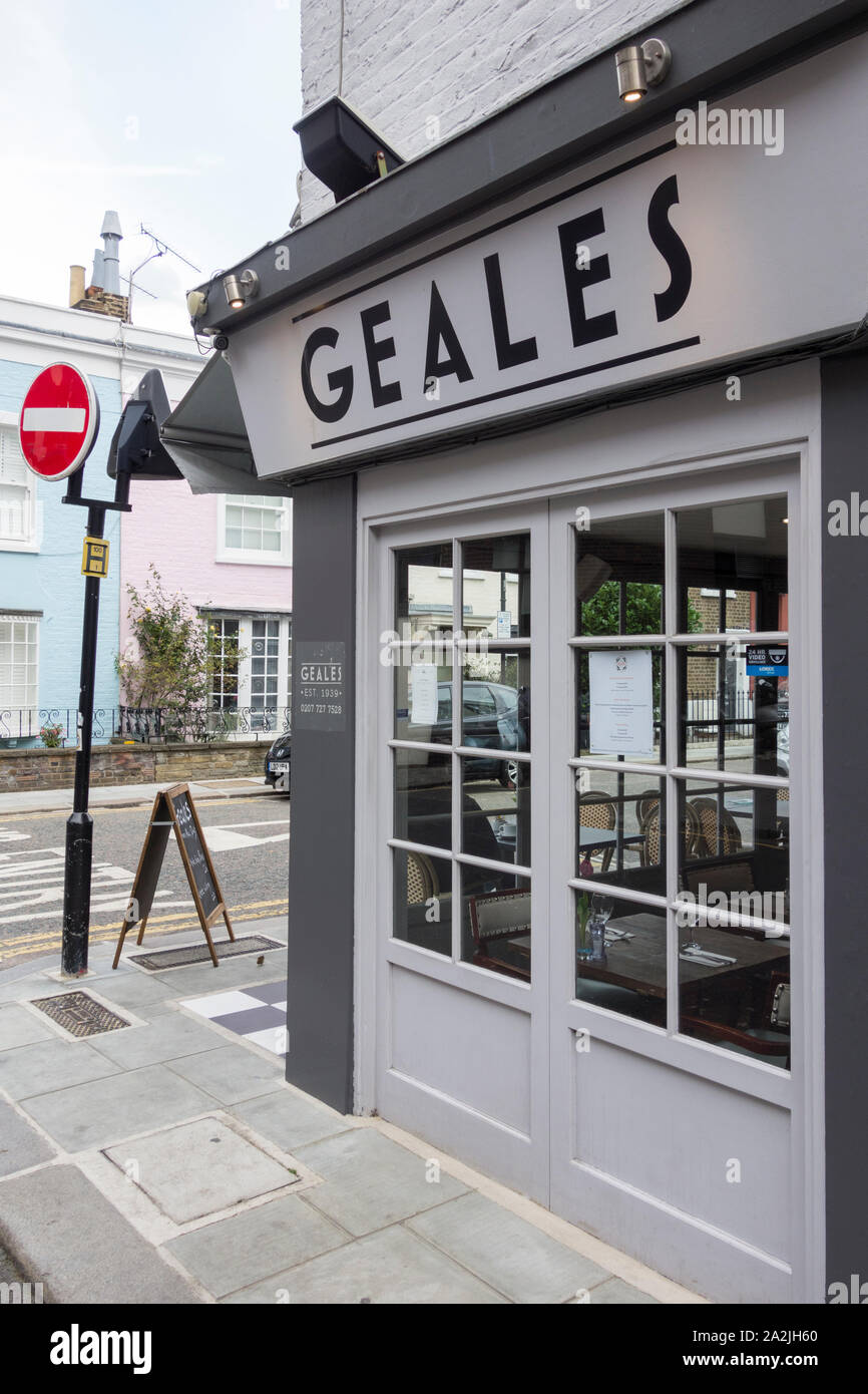 Geales Fish Restaurant, Farmer Street, London, UK Stock Photo - Alamy