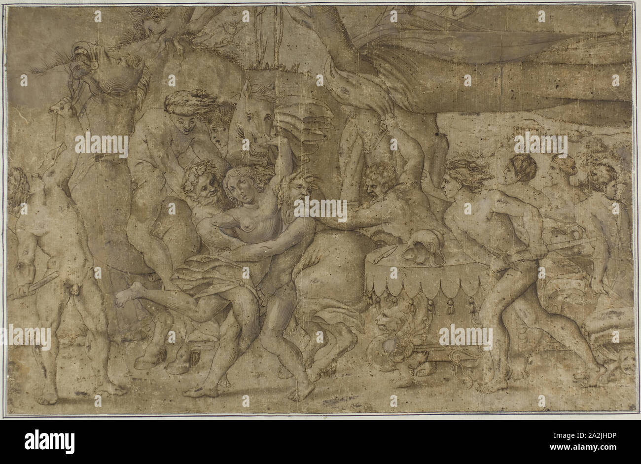 Battle of the lapiths and centaurs hi-res stock photography and images ...