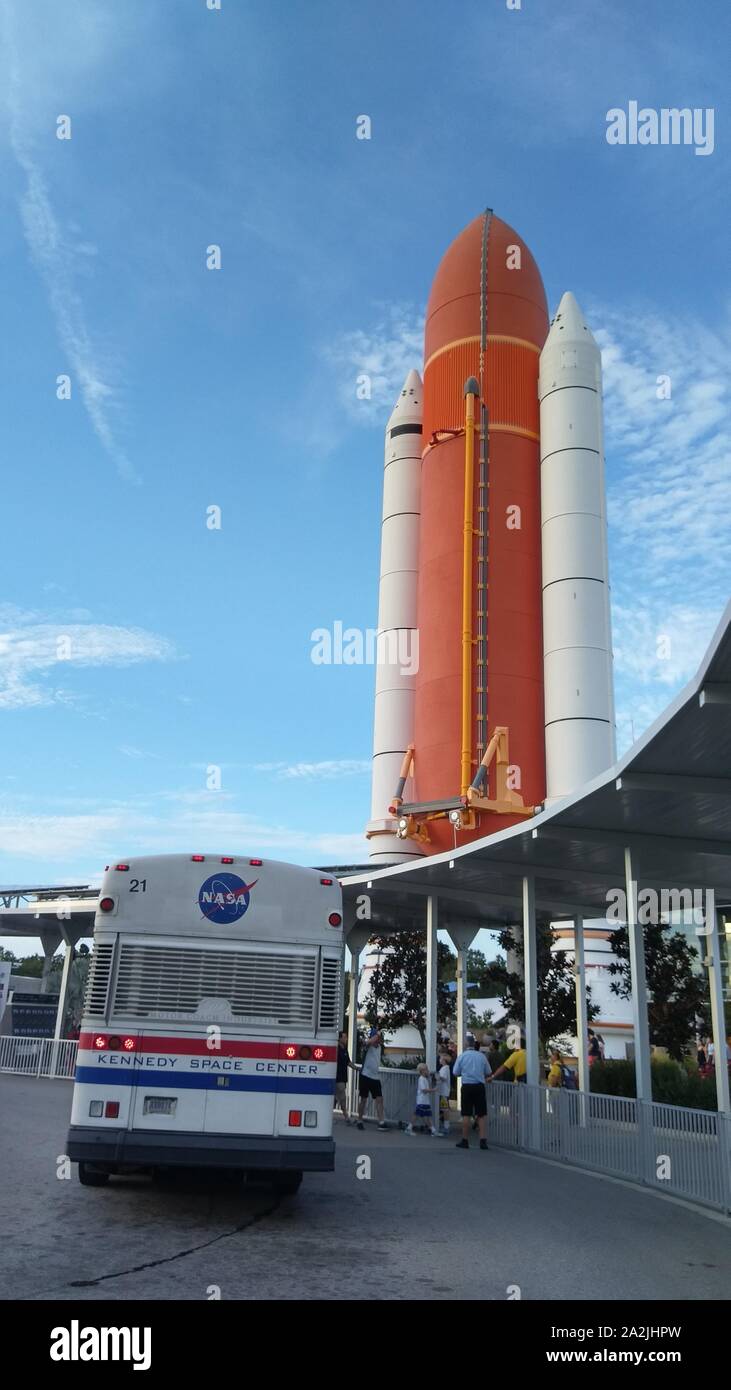 Cape Canaveral, Florida, USA - November 6, 2018 : Entrance to the NASA ...
