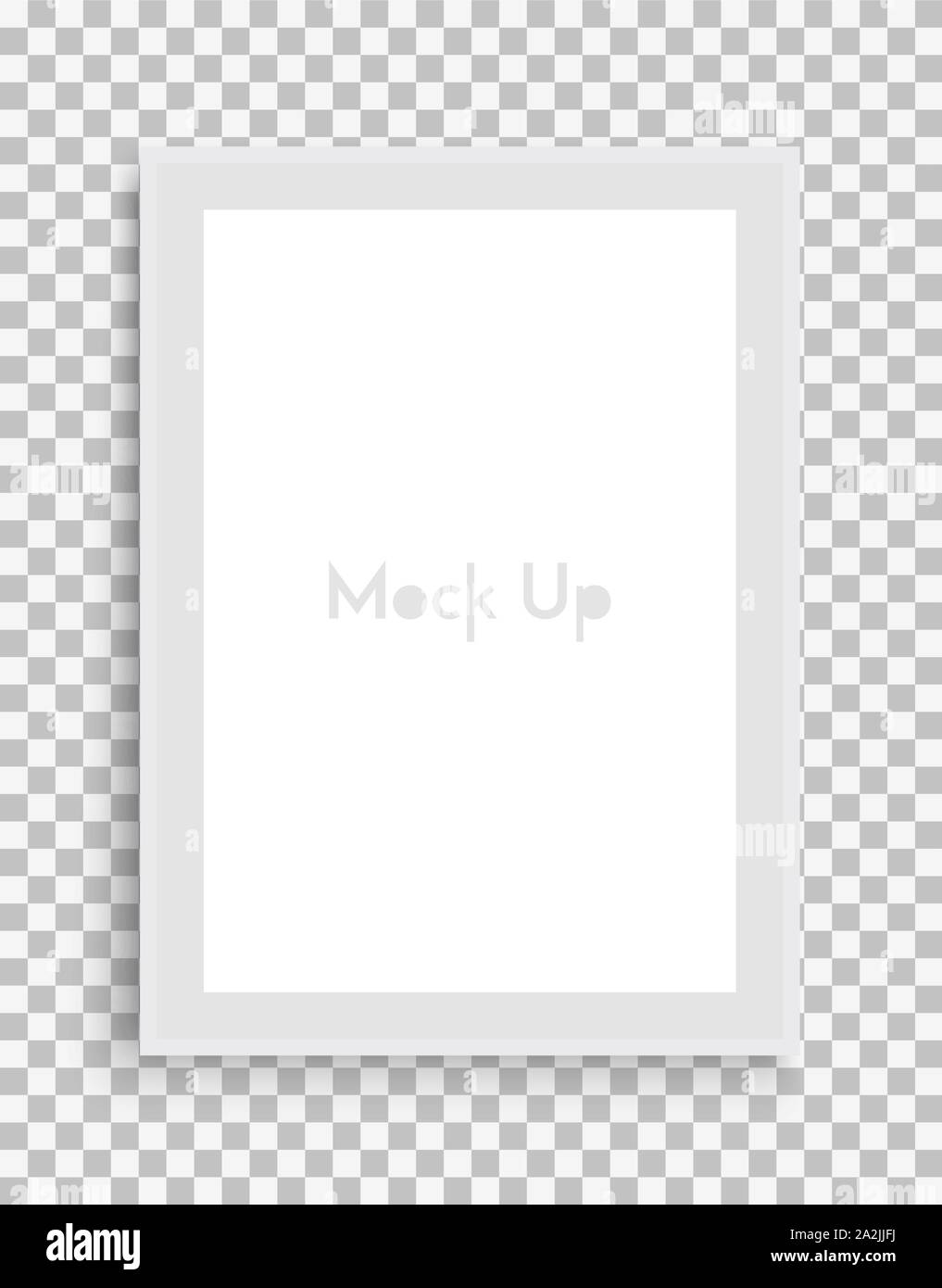 Mockup of a portrait-oriented magazine or catalogue. Blank sheet of ...