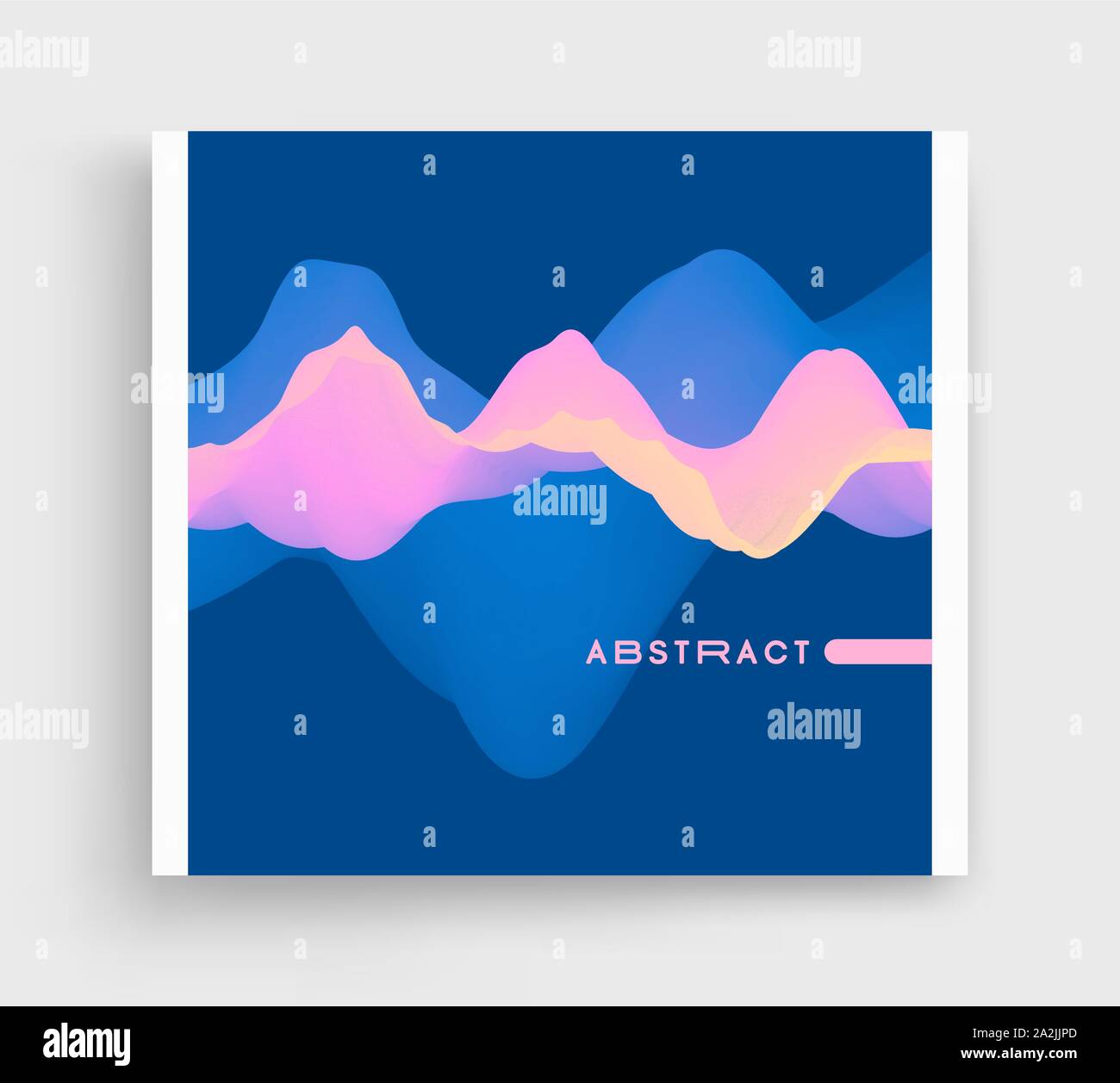 Album cover design template. Abstract background with color gradient ...